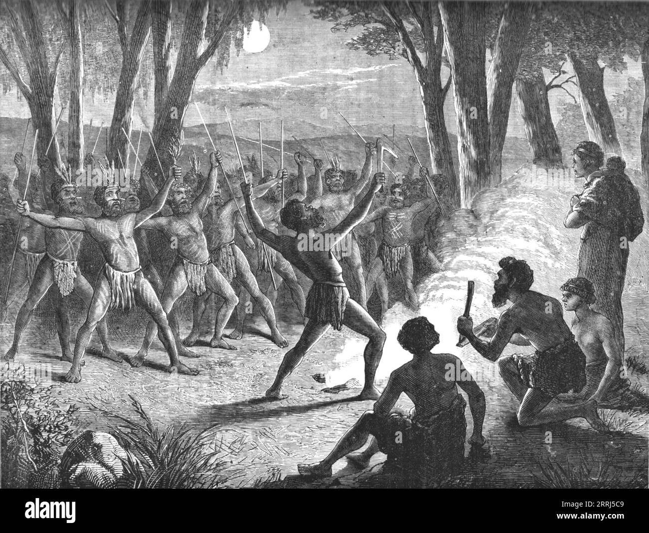 Ceremony australian aborigine Banque d'images noir et blanc - Alamy