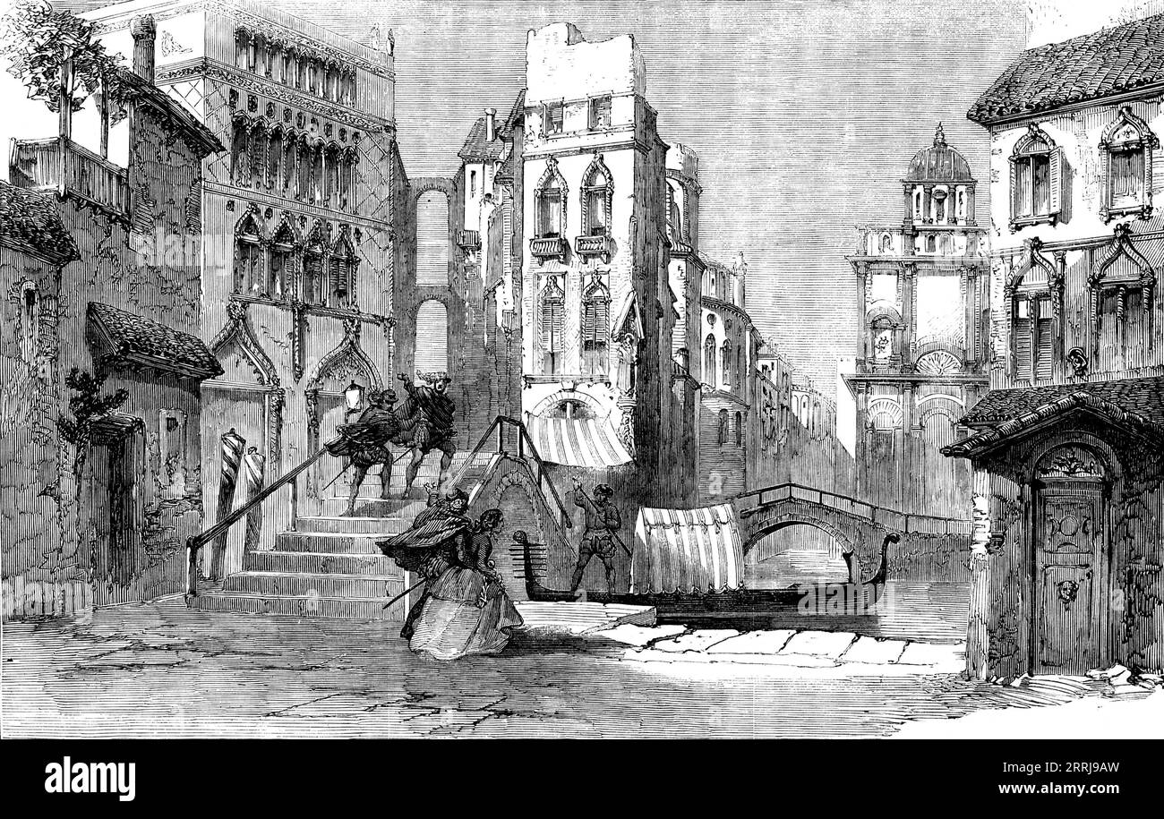 Scène de "le marchand de Venise", au Théâtre de la Princesse : l ...