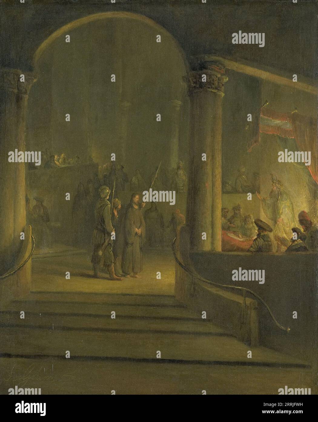 Jesus trial before caiaphas Banque de photographies et d’images à haute ...