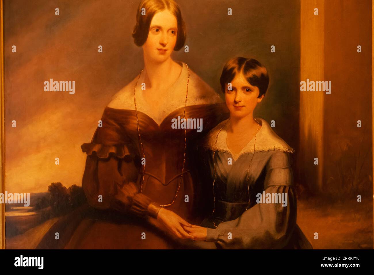 Portrait de mary howard et adeliza howard Banque de photographies et d ...