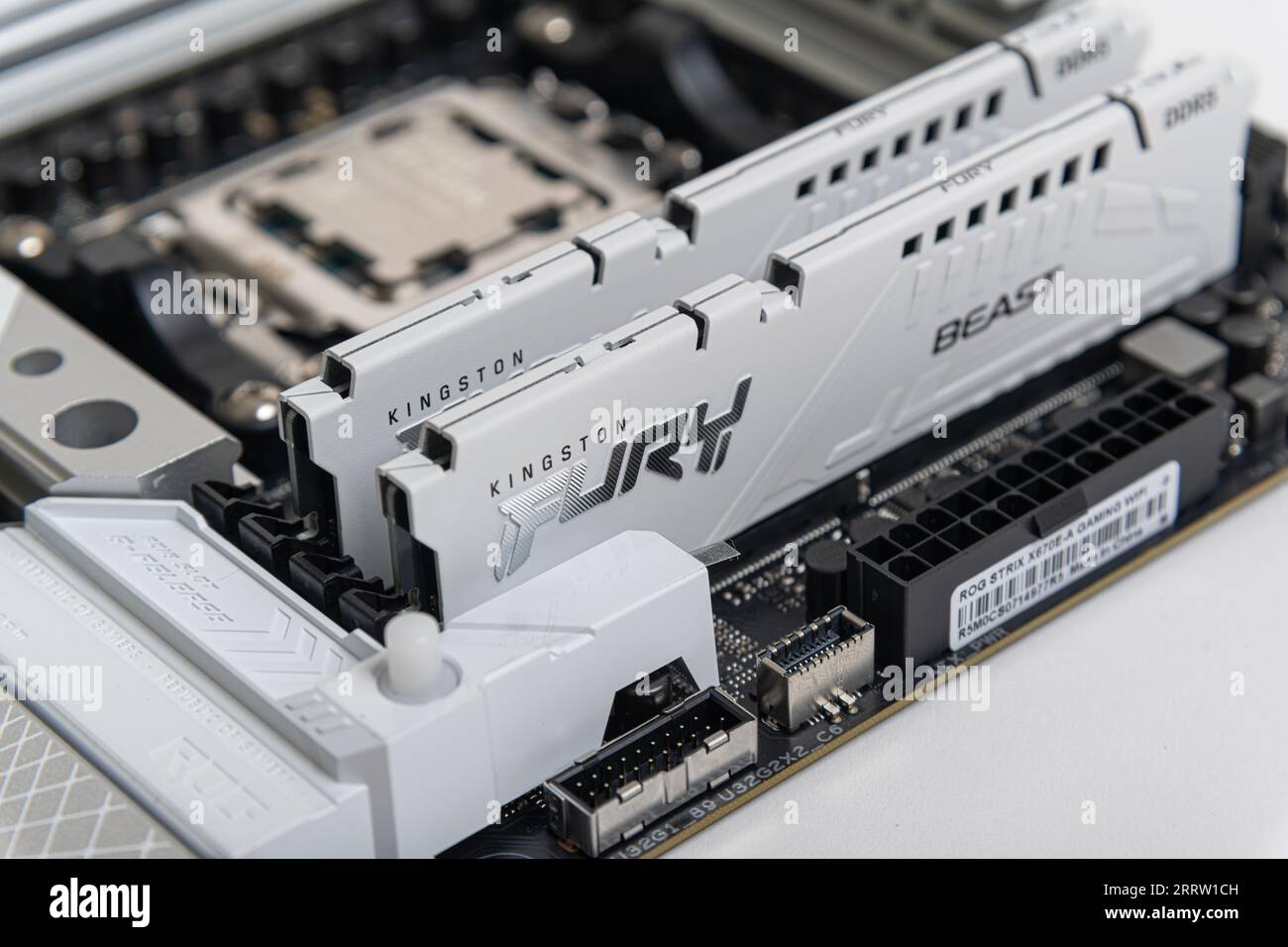 Installation de la RAM DDR5 Kingston Fury DDR5-6000 Beast AM5 sur la ...