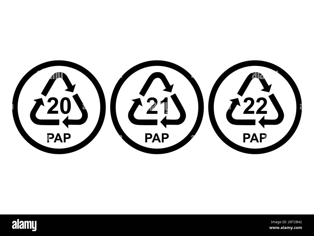 Paper 21 Symbole De Recyclage De Papier Banque Dimages Détourées Alamy