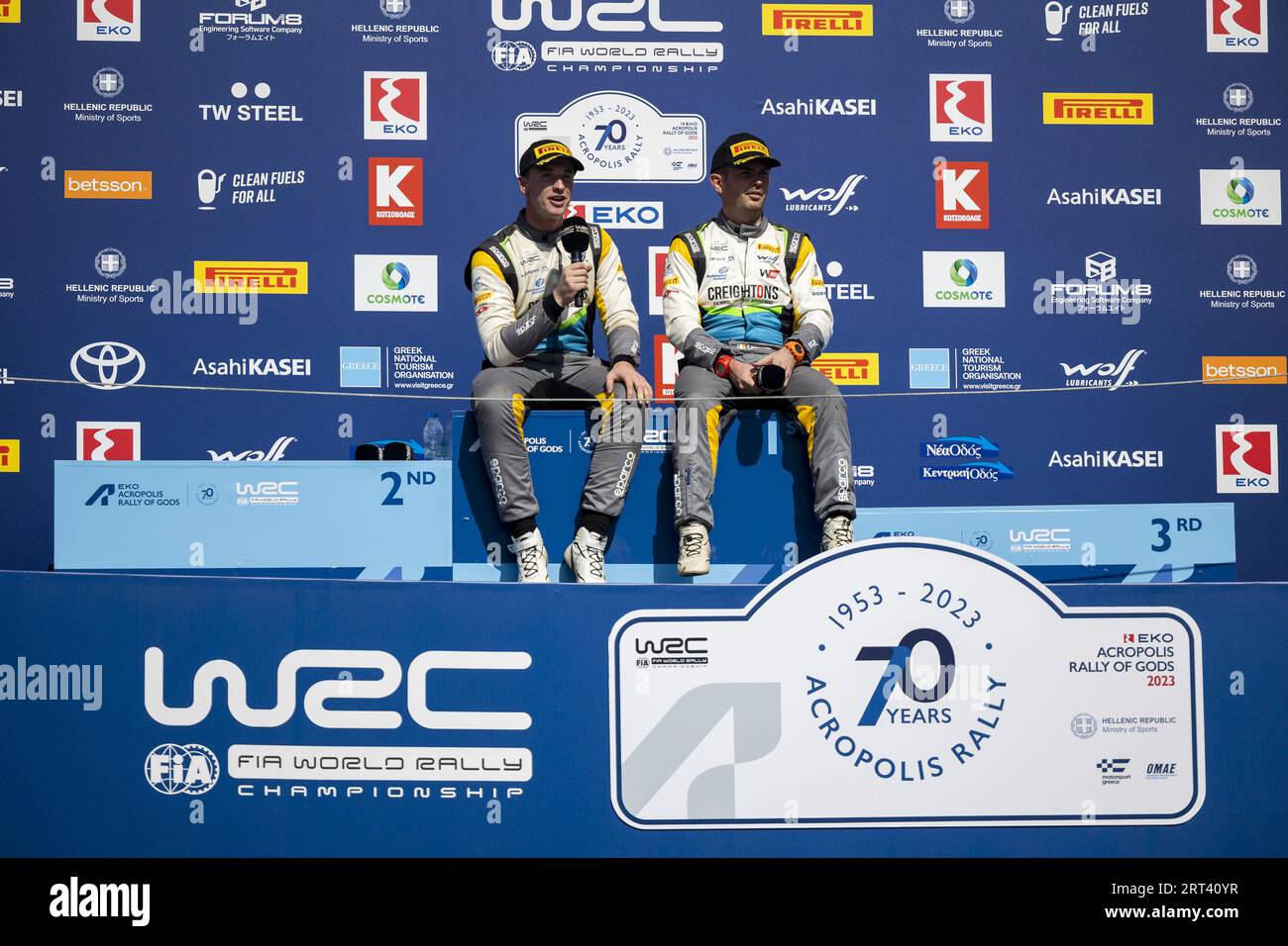 CREIGHTON William (IRL), FORD Fiesta Rally3, RC3, Rally3, portrait lors du Rallye Acropolis ...