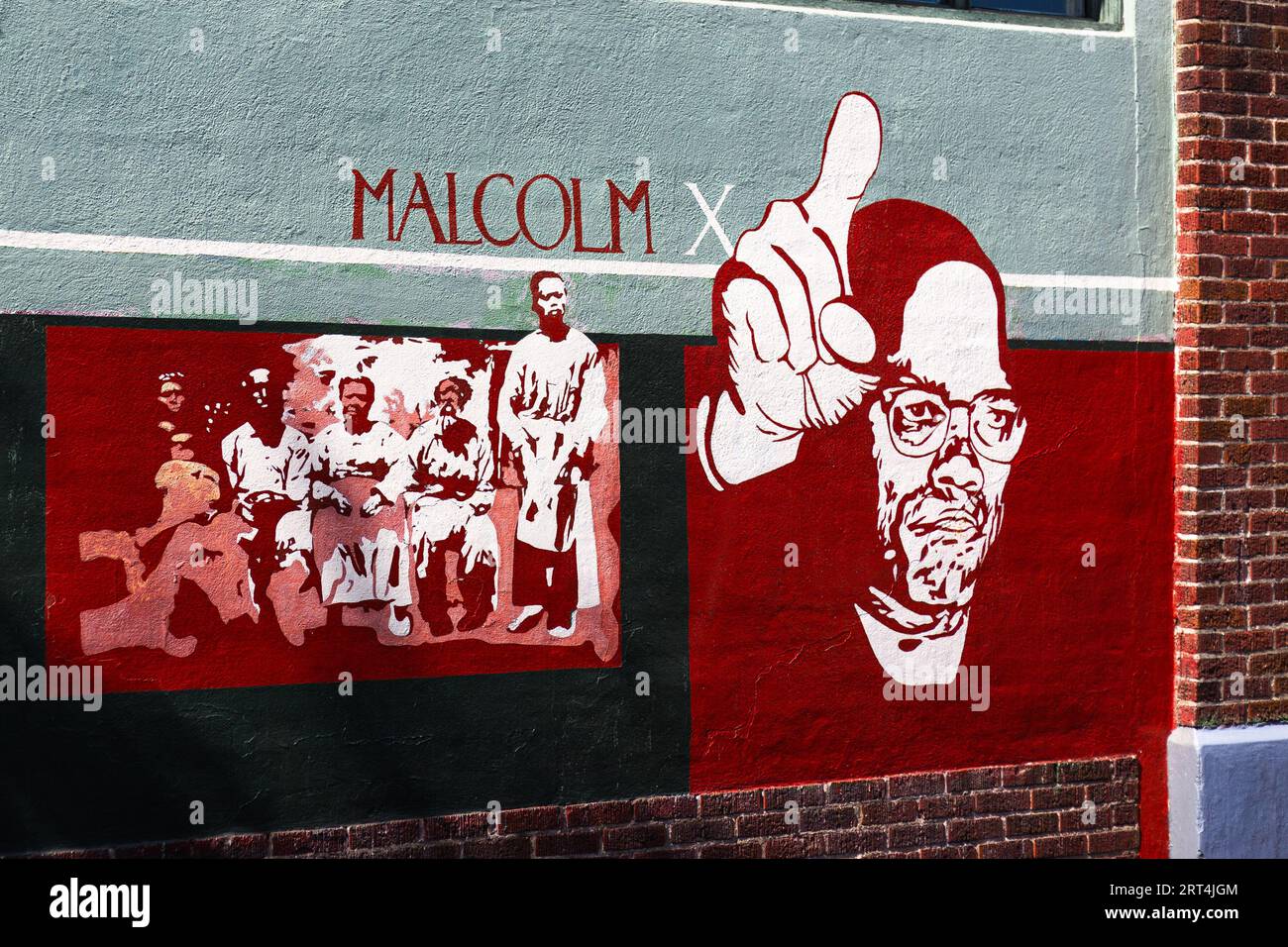 Malcolm x mural Banque de photographies et d’images à haute résolution ...