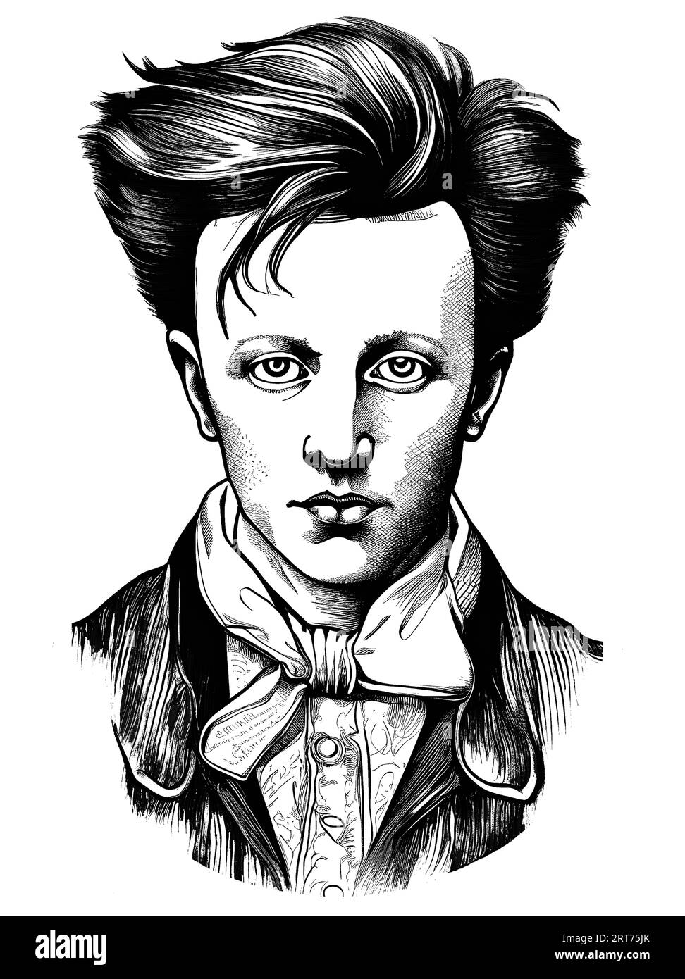 Arthur Rimbaud, Jean Nicolas Arthur Rimbaud Image Vectorielle Stock - Alamy