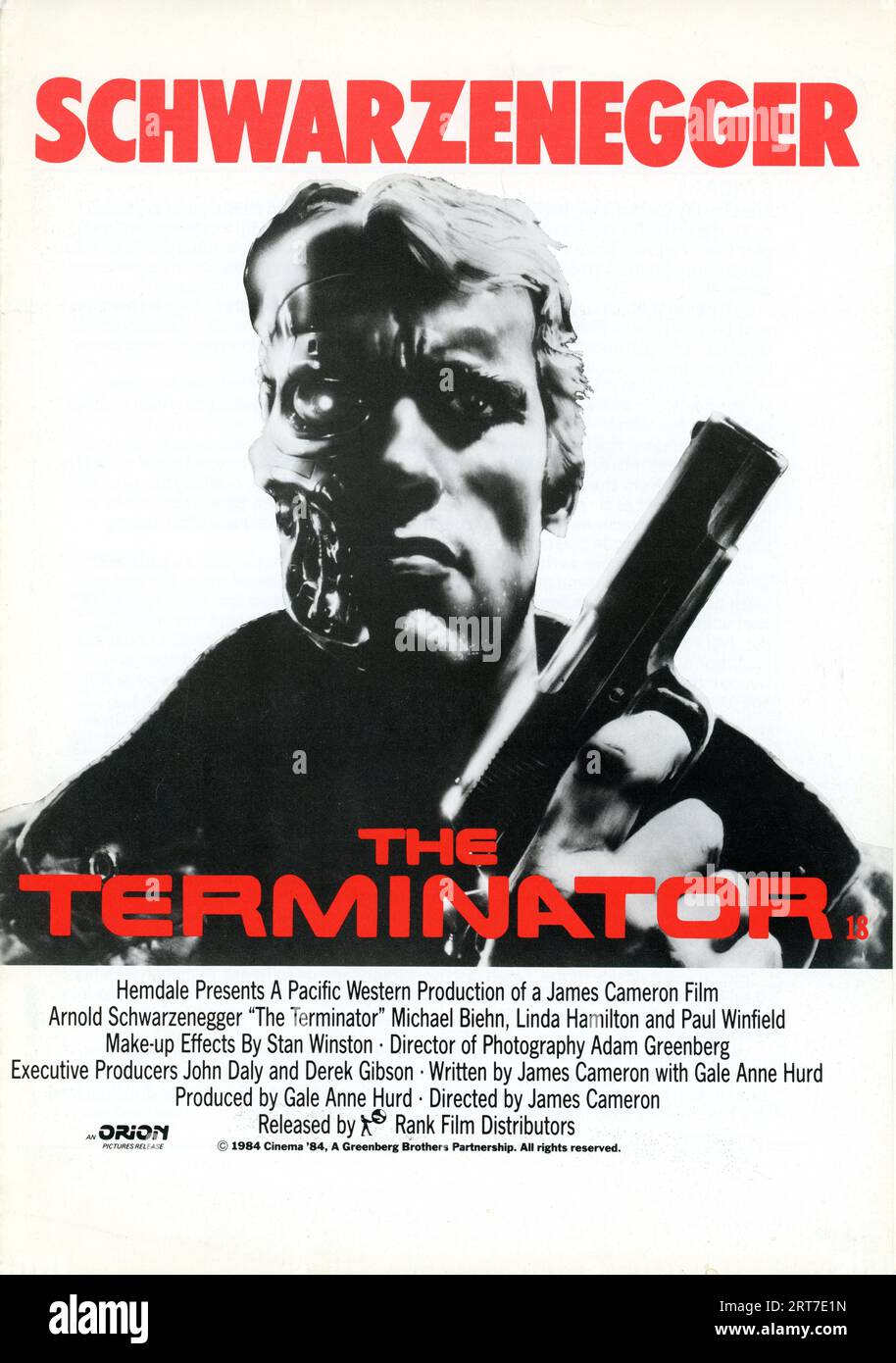 Terminator arnold schwarzenegger 1984 Banque de photographies et d ...