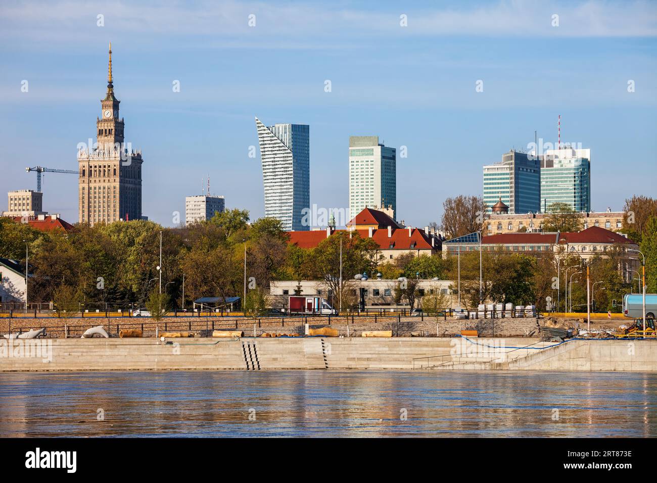 Warsaw downtown skyline Banque de photographies et d’images à haute ...