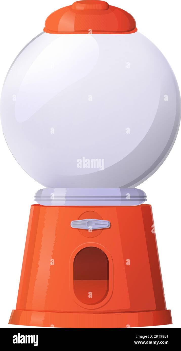 Machine à Gumball pleine de bonbons de gomme. Concept de distributeur automatique. Illustration ...