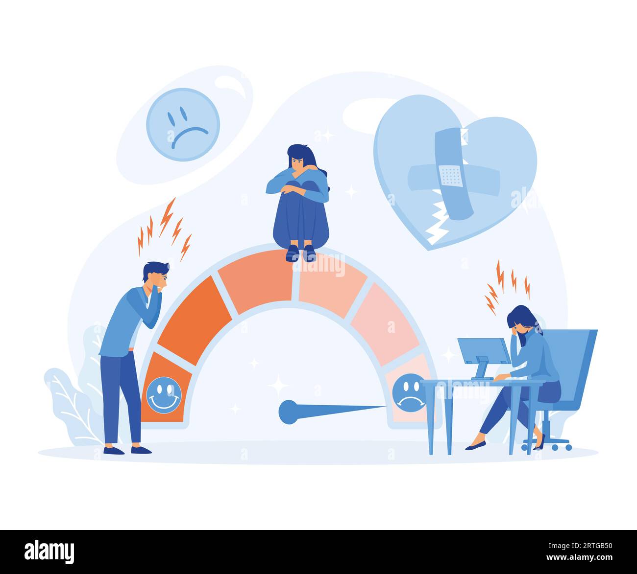 Taux de frustration Banque d'images vectorielles - Alamy