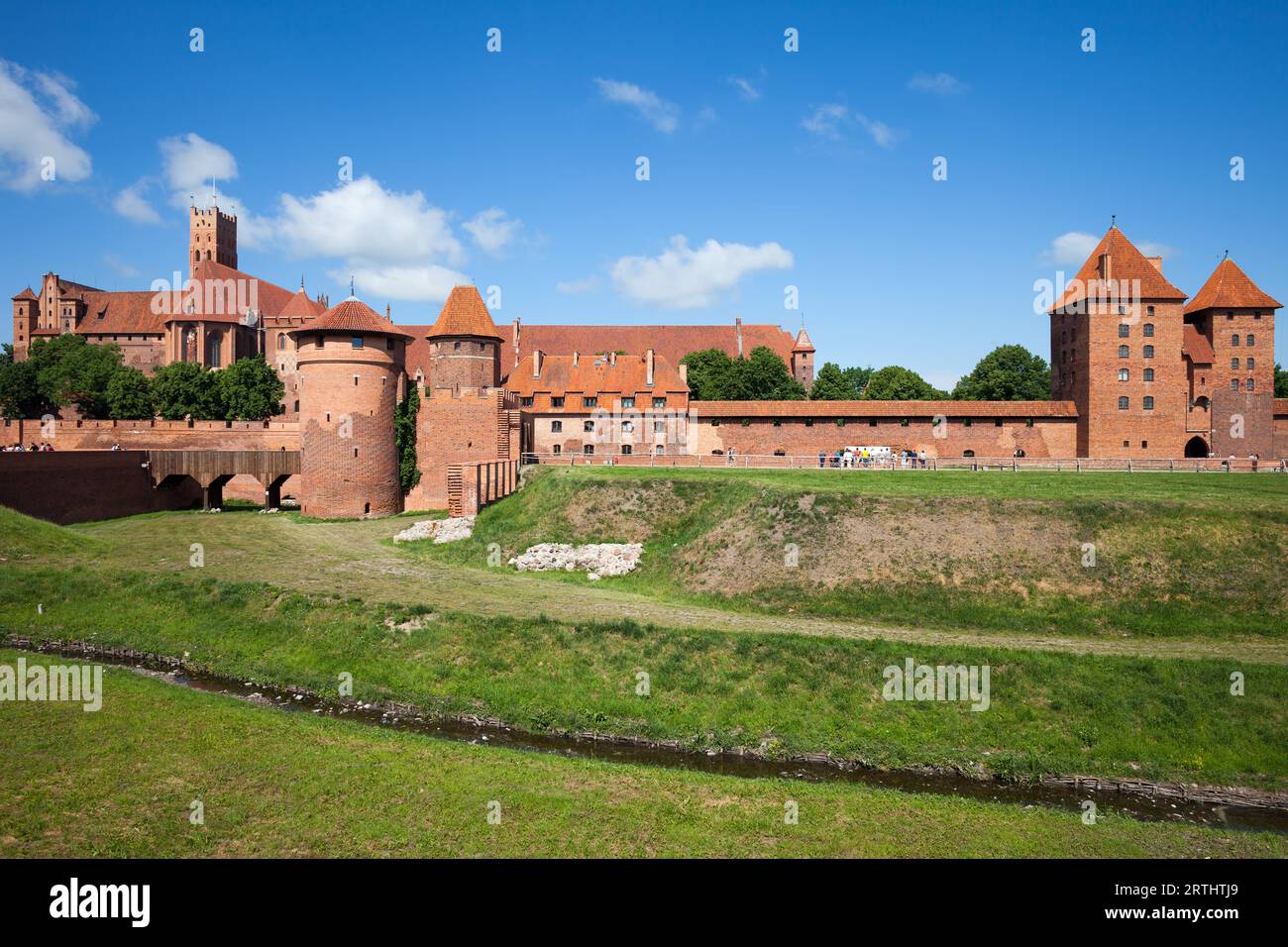 Château de Malbork en Pologne, forteresse médiévale construite par l ...