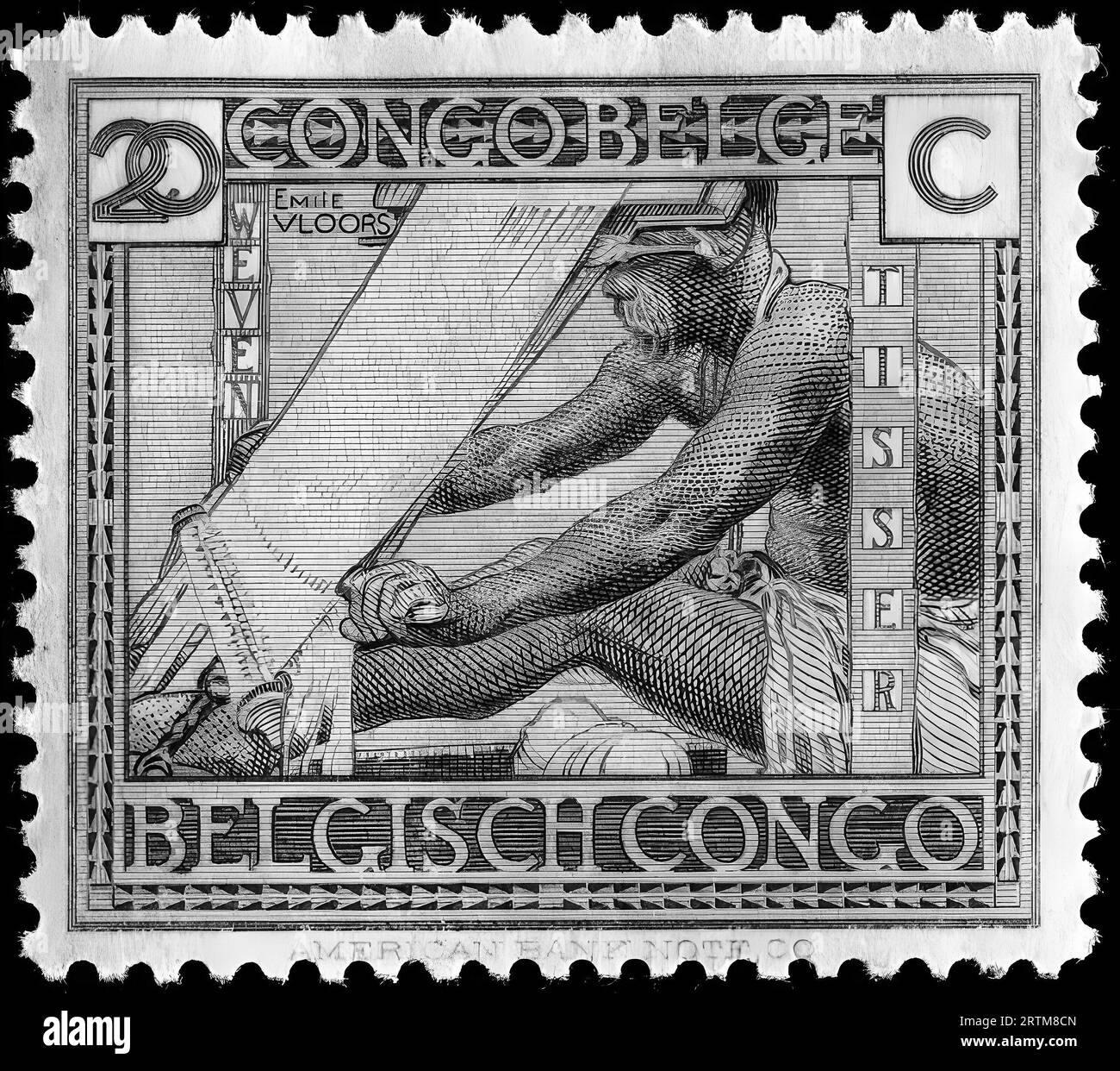 Belgian congo postage stamp Banque de photographies et d’images à haute résolution - Alamy