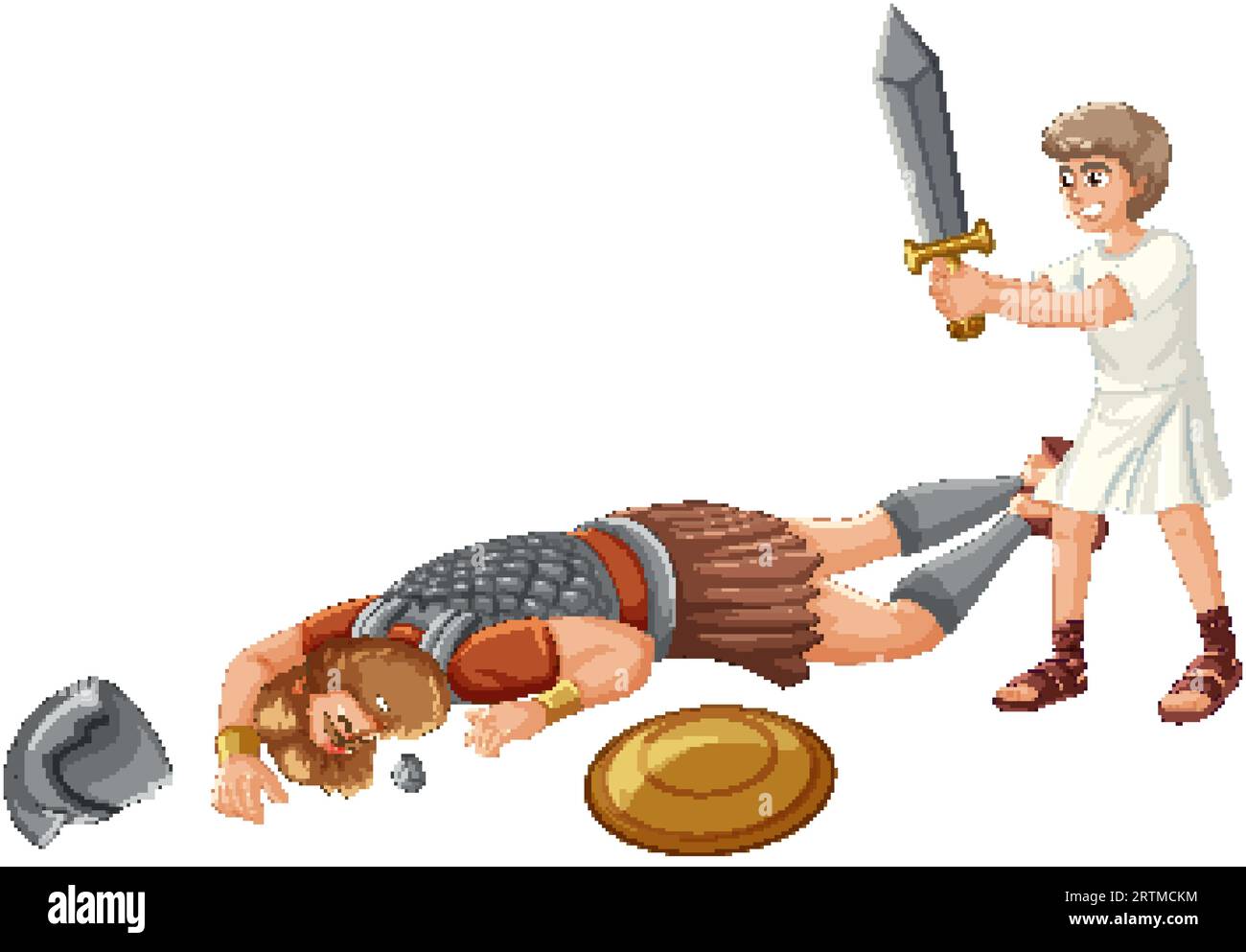 Personnage biblique david Banque d'images vectorielles - Alamy