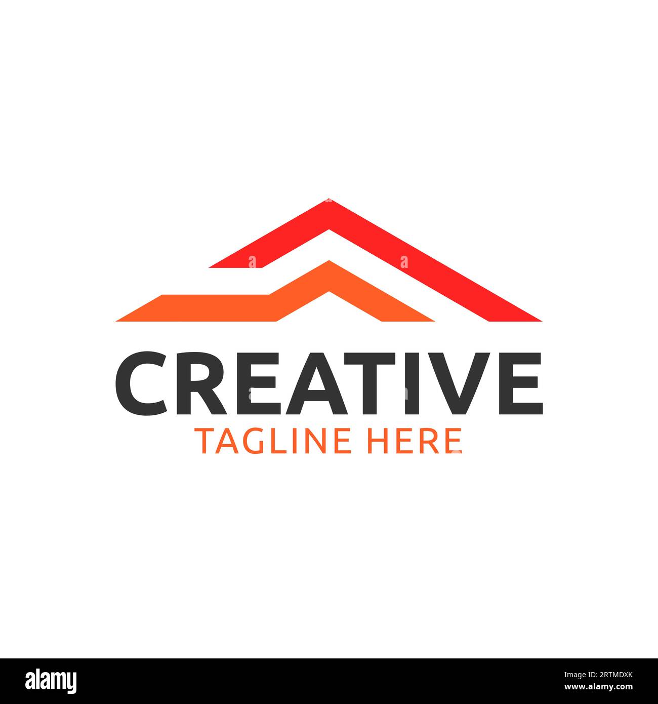 Toit orange Banque d'images vectorielles - Alamy