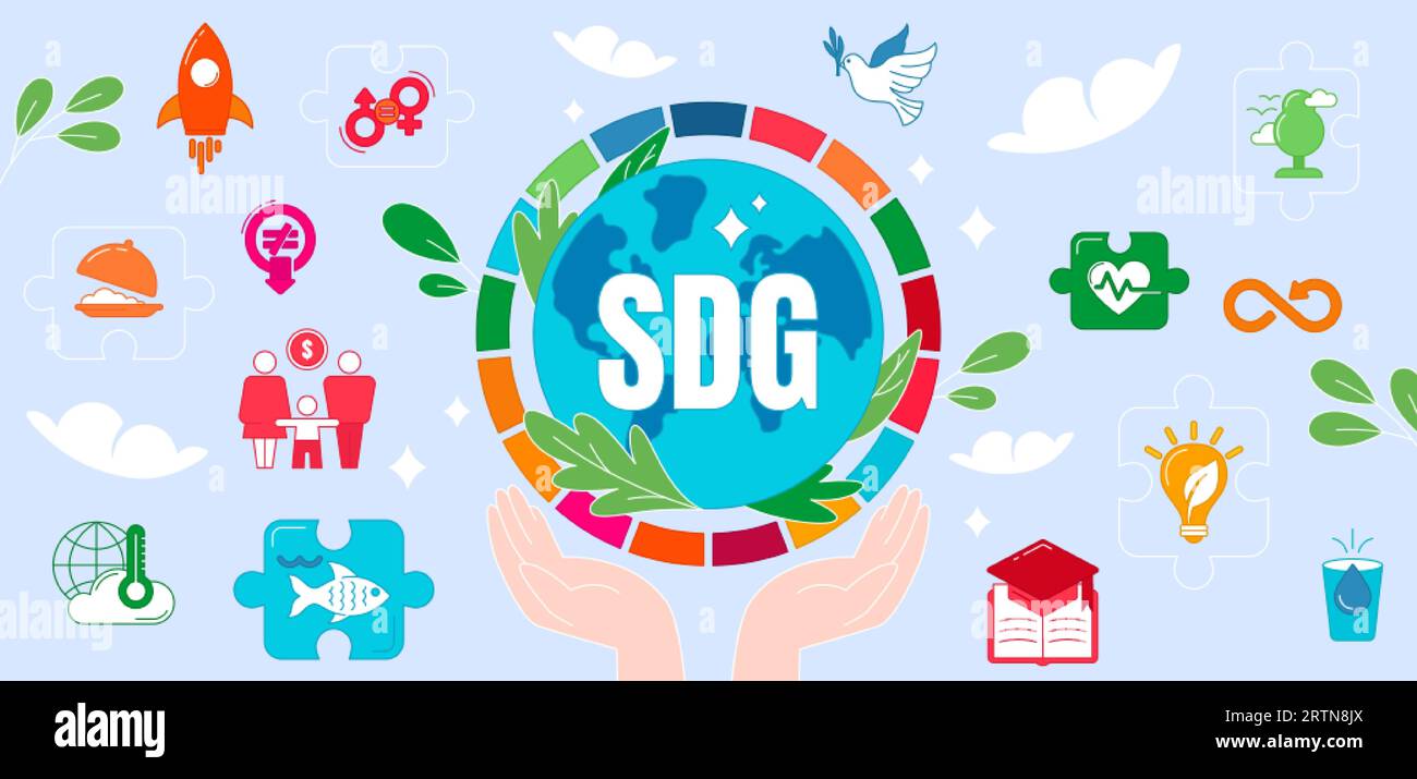 Icônes plates des objectifs de développement durable par les nations ...