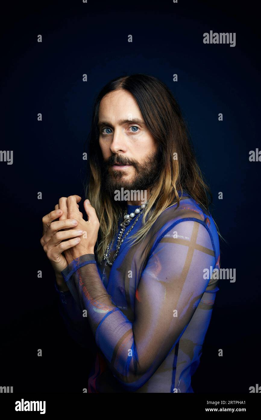 Actor and musician Jared Leto of Thirty Seconds to Mars poses for a ...