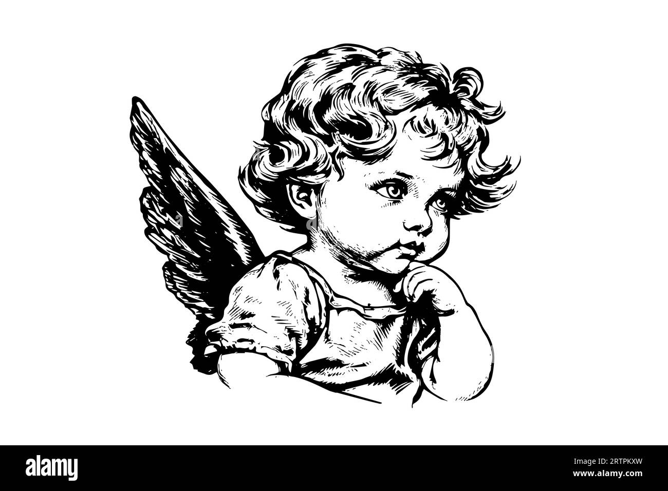 Medieval illustration angel devil Banque de photographies et d’images à ...