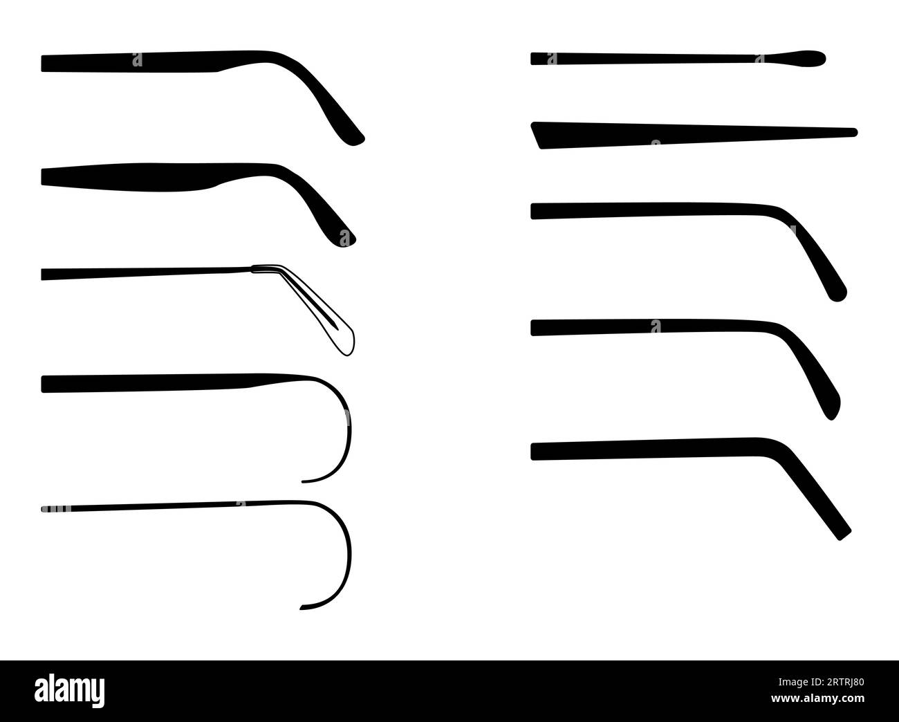 Monture de lunettes rectangulaire Banque de photographies et d’images à ...