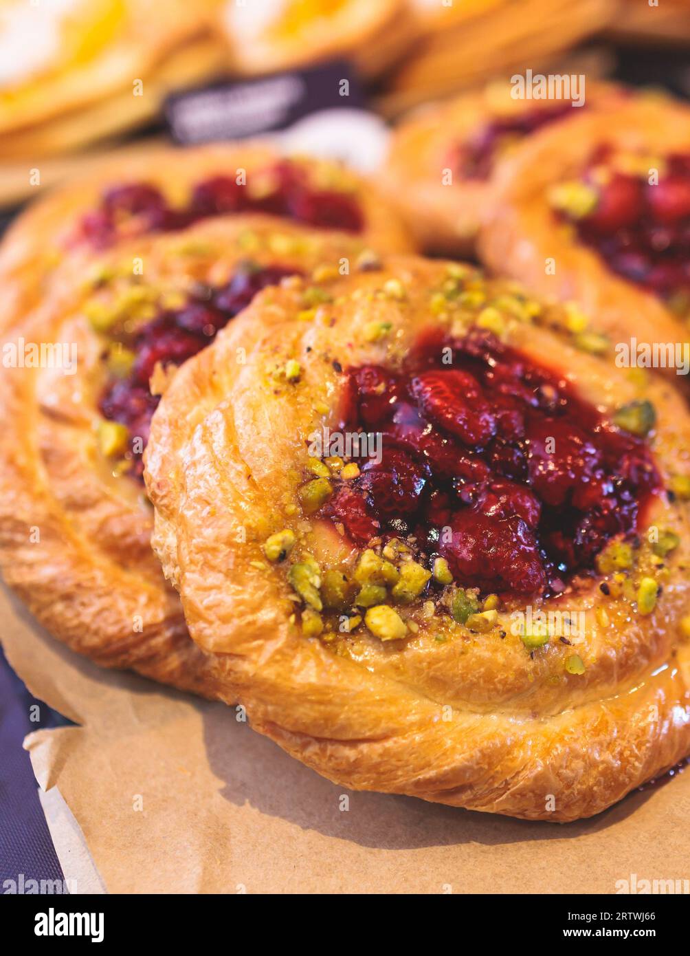 Pâtisserie et boulangerie, assortiment de sélection variété de ...