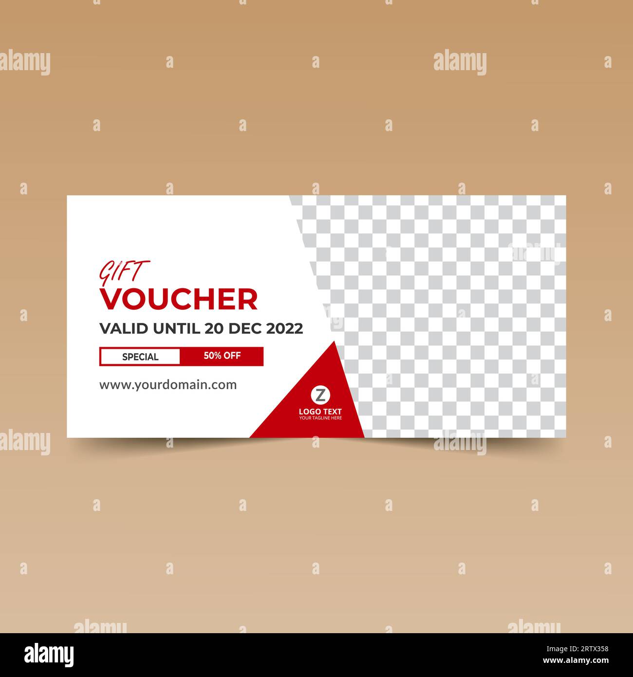 Gift voucher design Banque de photographies et d’images à haute ...