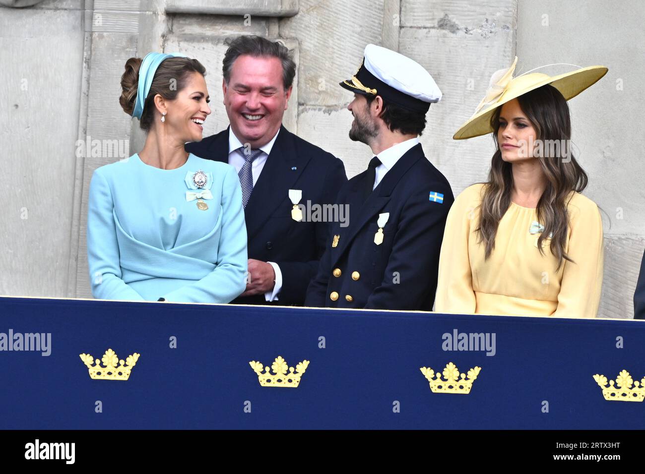 La princesse Madeleine de Suède, son mari M. Christopher O'Neill, le ...