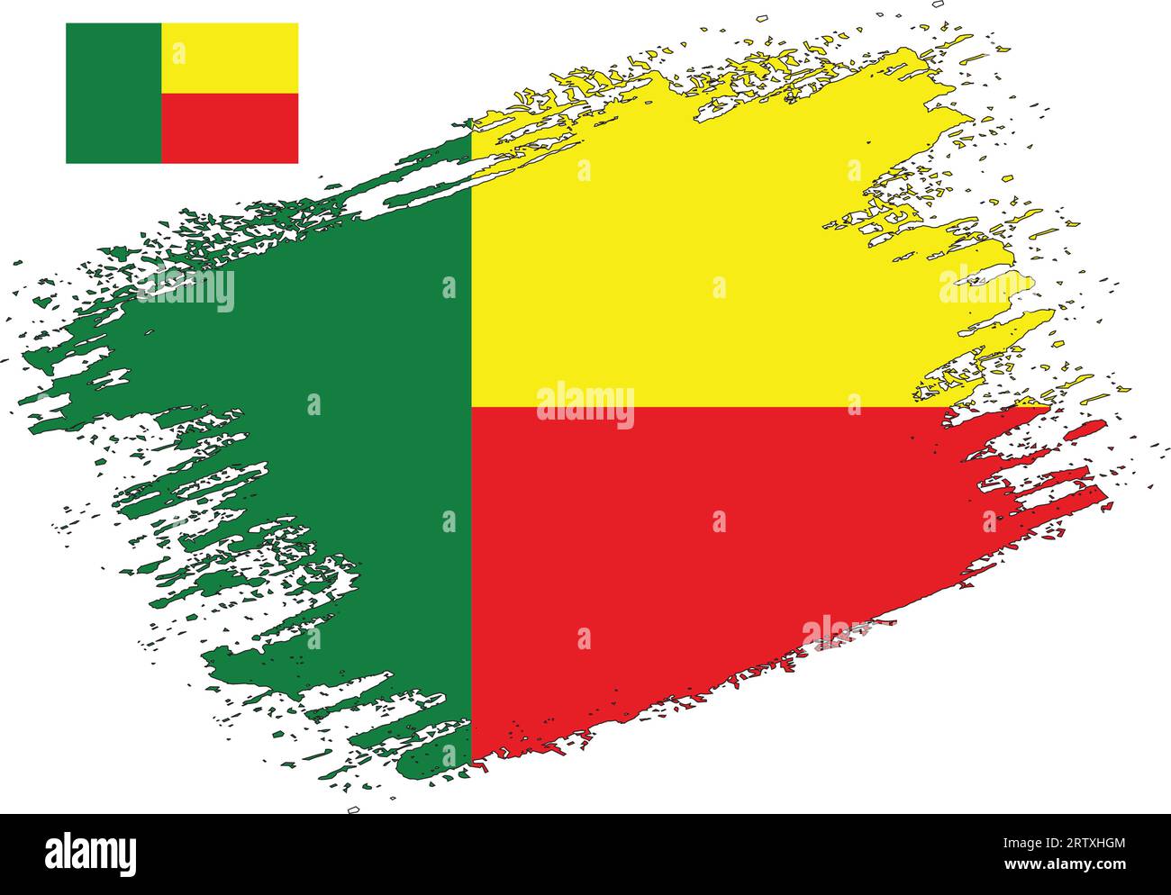 Drapeau benin Banque d'images vectorielles - Alamy