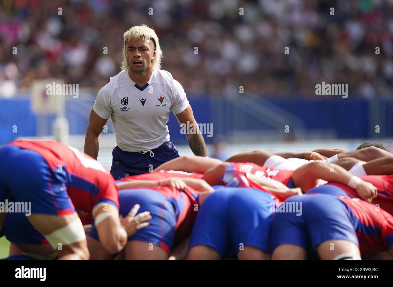 Jonathan Taumateine du Samoa lors de la coupe du monde de Rugby 2023 ...