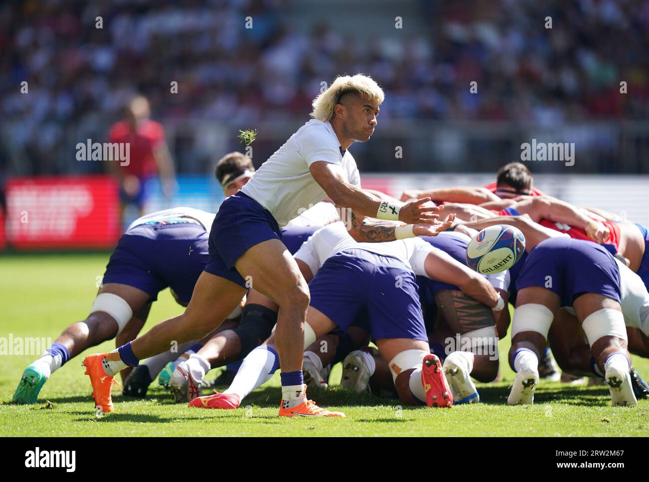 Jonathan Taumateine du Samoa lors de la coupe du monde de Rugby 2023 ...
