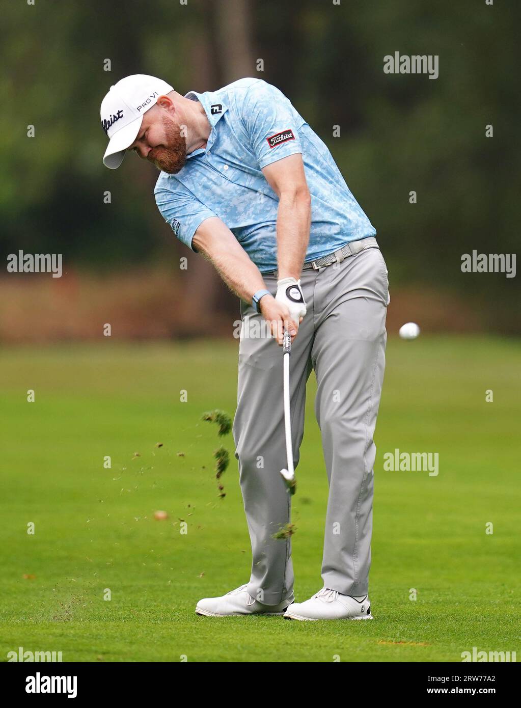 Nathan Kimsey au 16e trou pendant la quatrième journée du Championnat ...