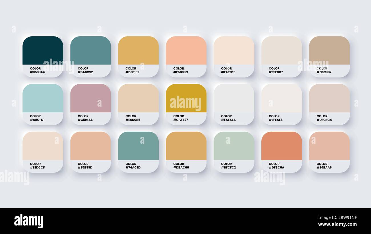 Palette de couleurs, nuances de couleurs en RVB, couleurs HEX, couleurs ...