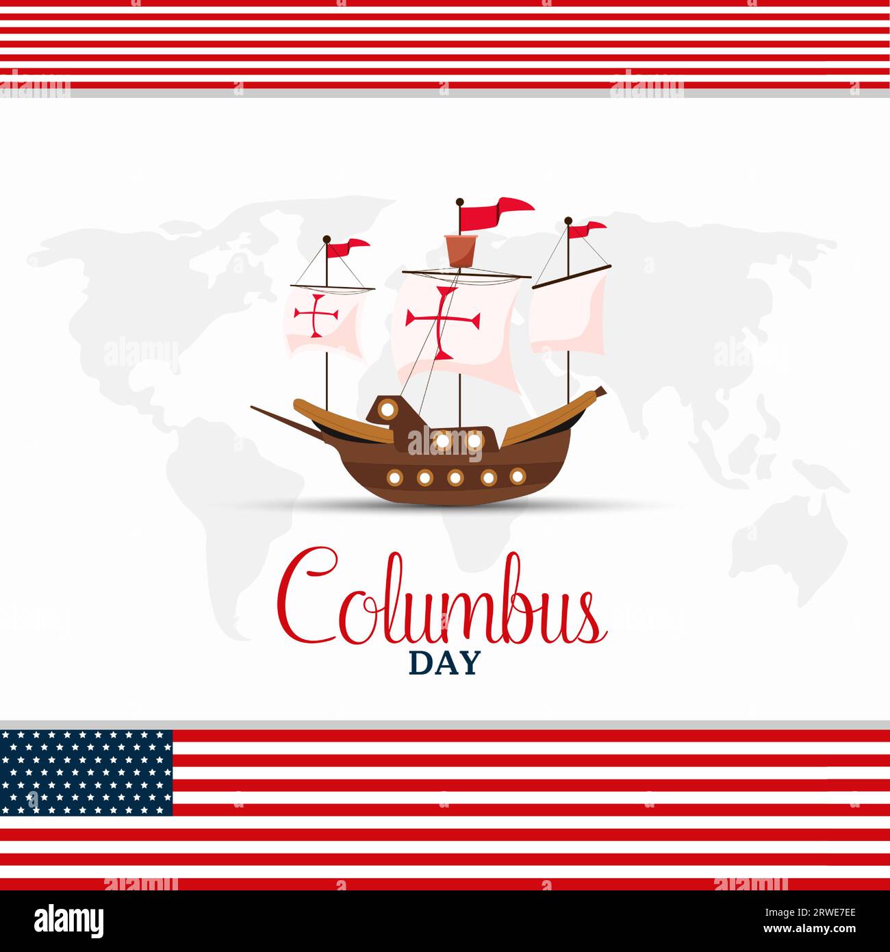 Columbus 1492 october Banque d'images vectorielles - Alamy