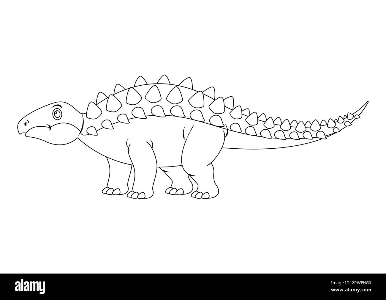 Dinosaur ankylosaurus Banque d'images vectorielles - Alamy