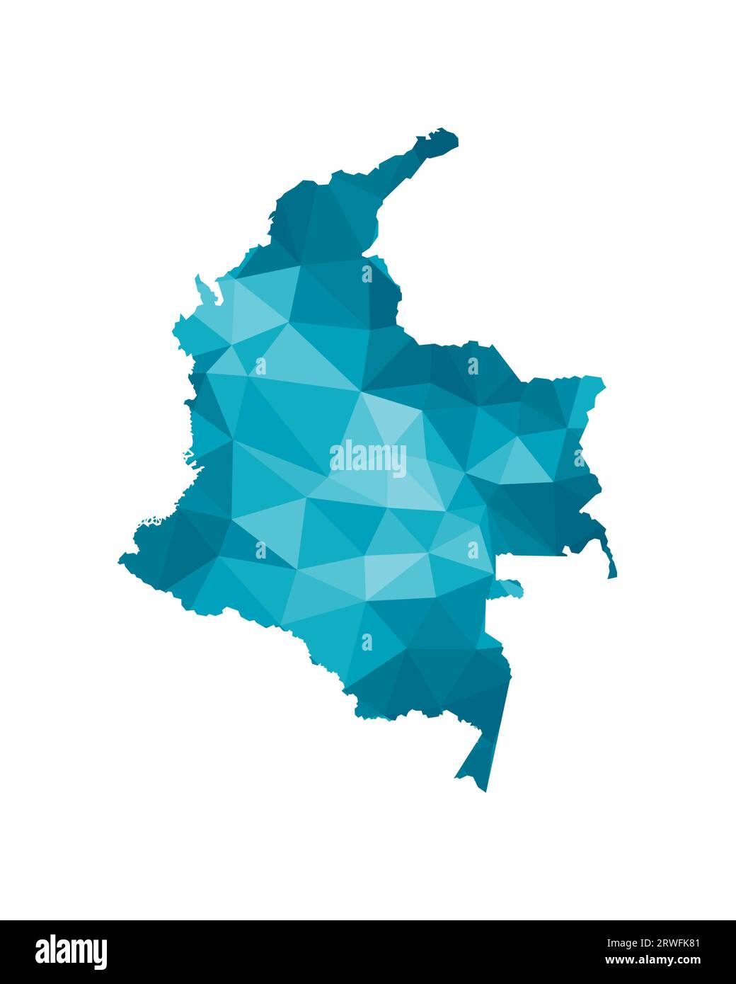 Mapa de colombia vector Banque de photographies et d’images à haute ...