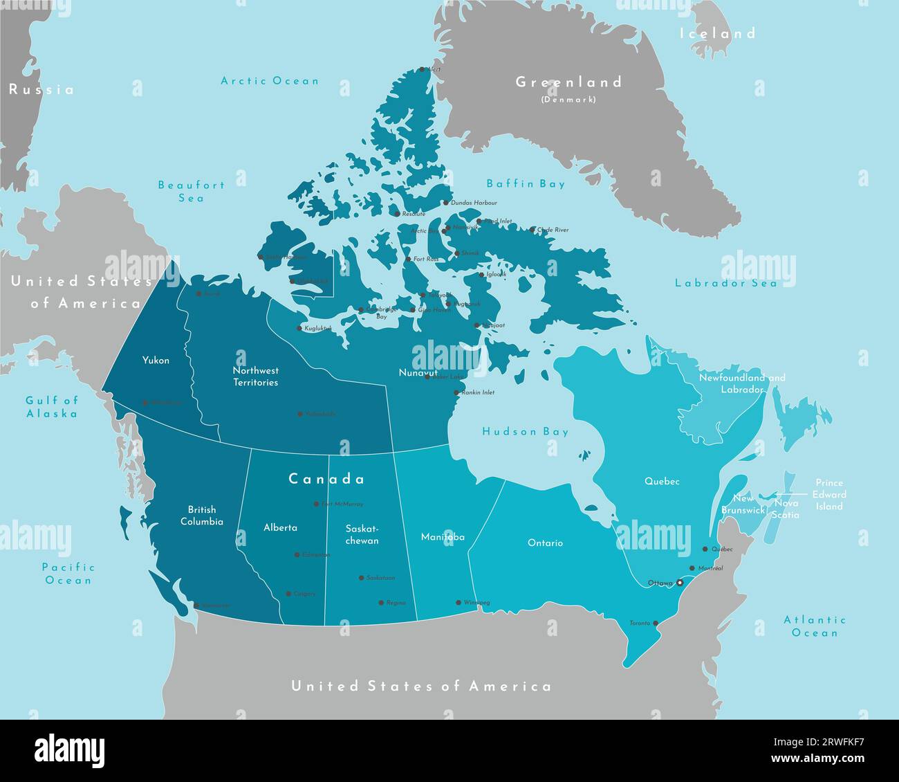 Mer de beaufort Banque d'images vectorielles - Alamy