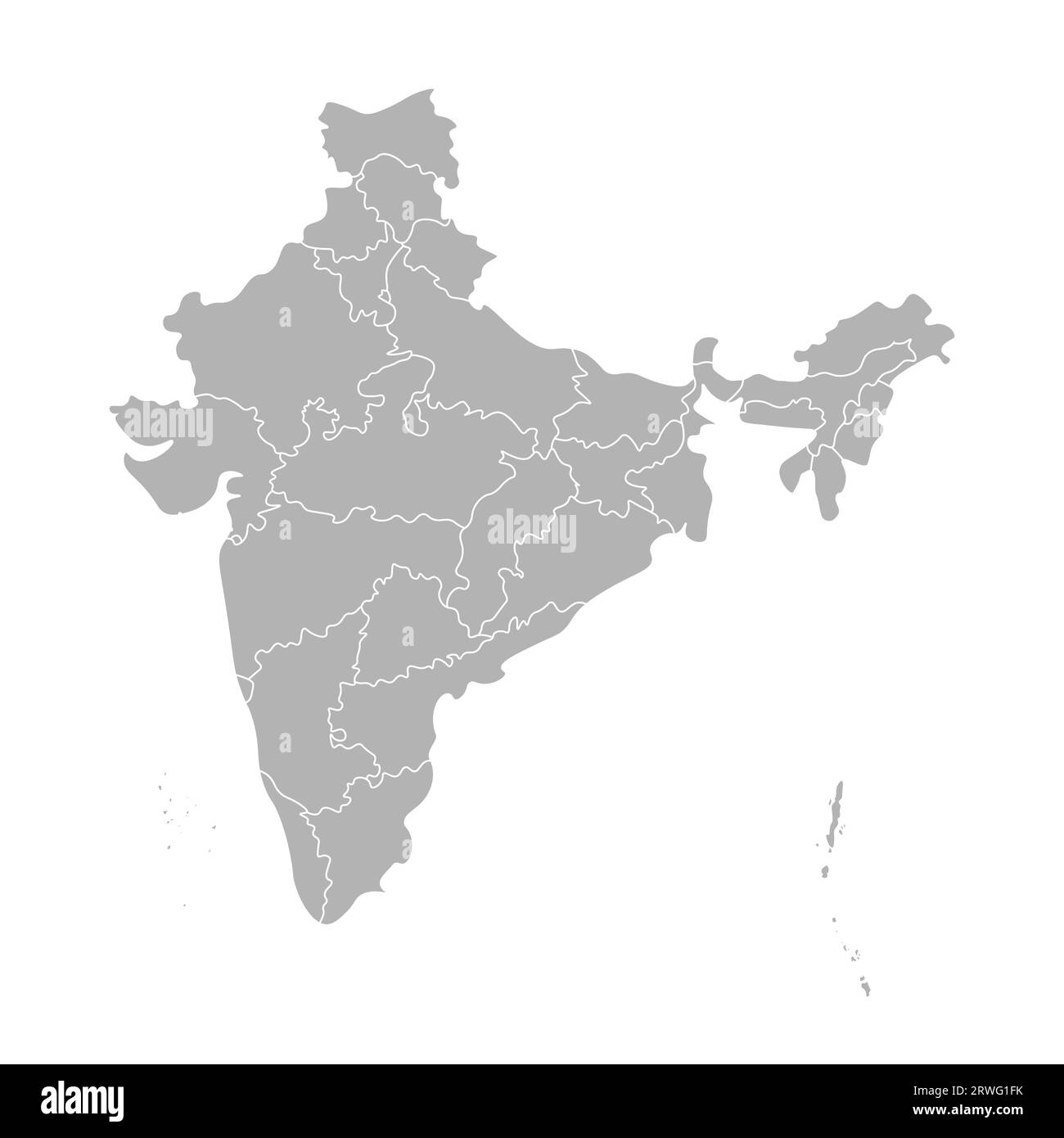 India map silhouette Banque d'images vectorielles - Page 3 - Alamy