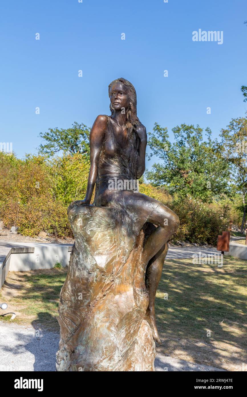 St. Goarshausen, Allemagne - 10 septembre 2023 : la nouvelle statue de ...