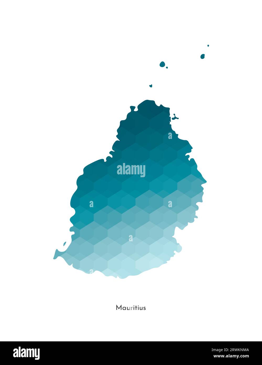 Mauritius map Banque d'images vectorielles - Alamy