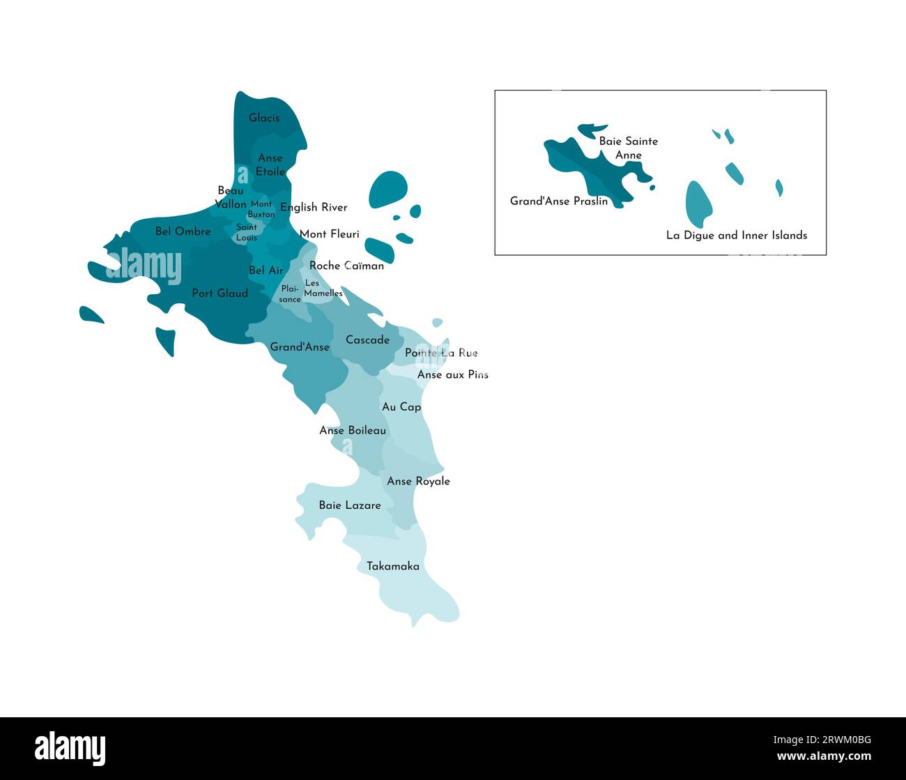 Mahe map Banque de photographies et d’images à haute résolution - Alamy