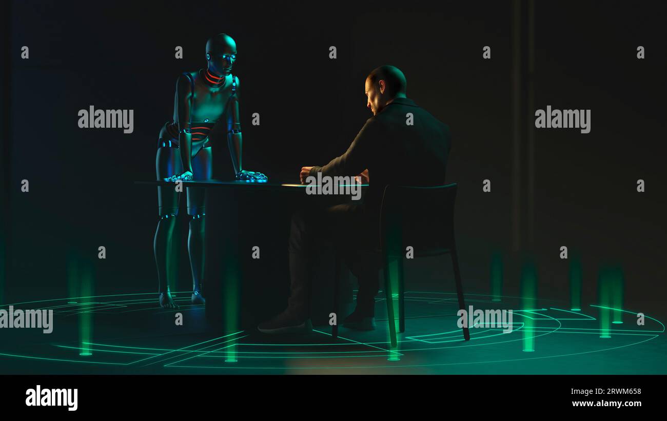 Menace d'intelligence artificielle Banque de photographies et d’images ...