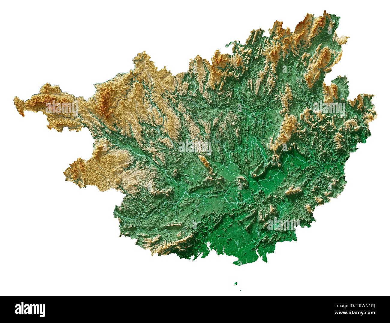 Carte en relief chine Banque de photographies et d’images à haute ...