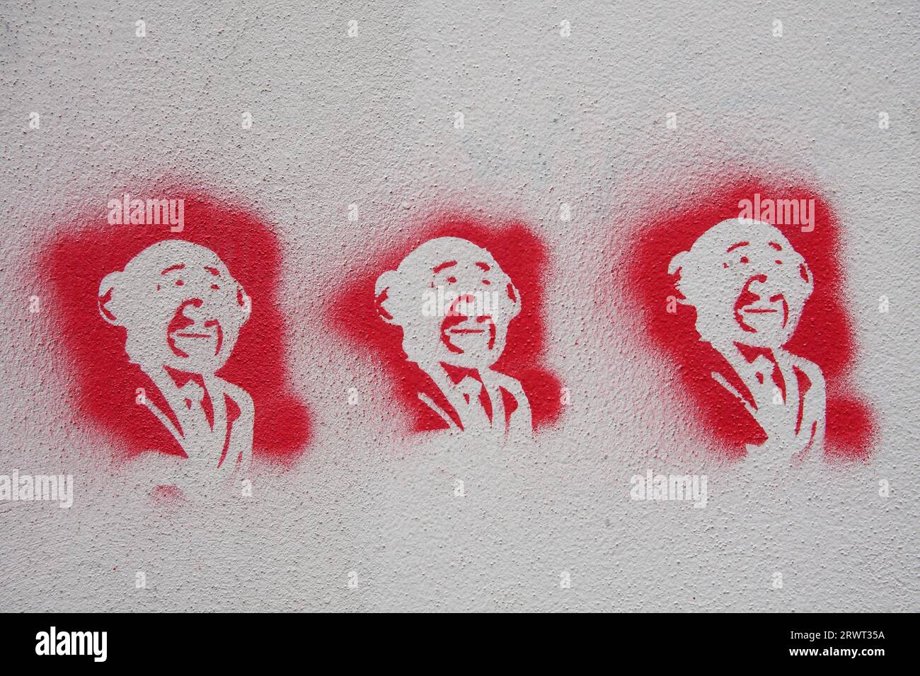 Graffiti de personaje de dibujos animados Banque de photographies et d ...