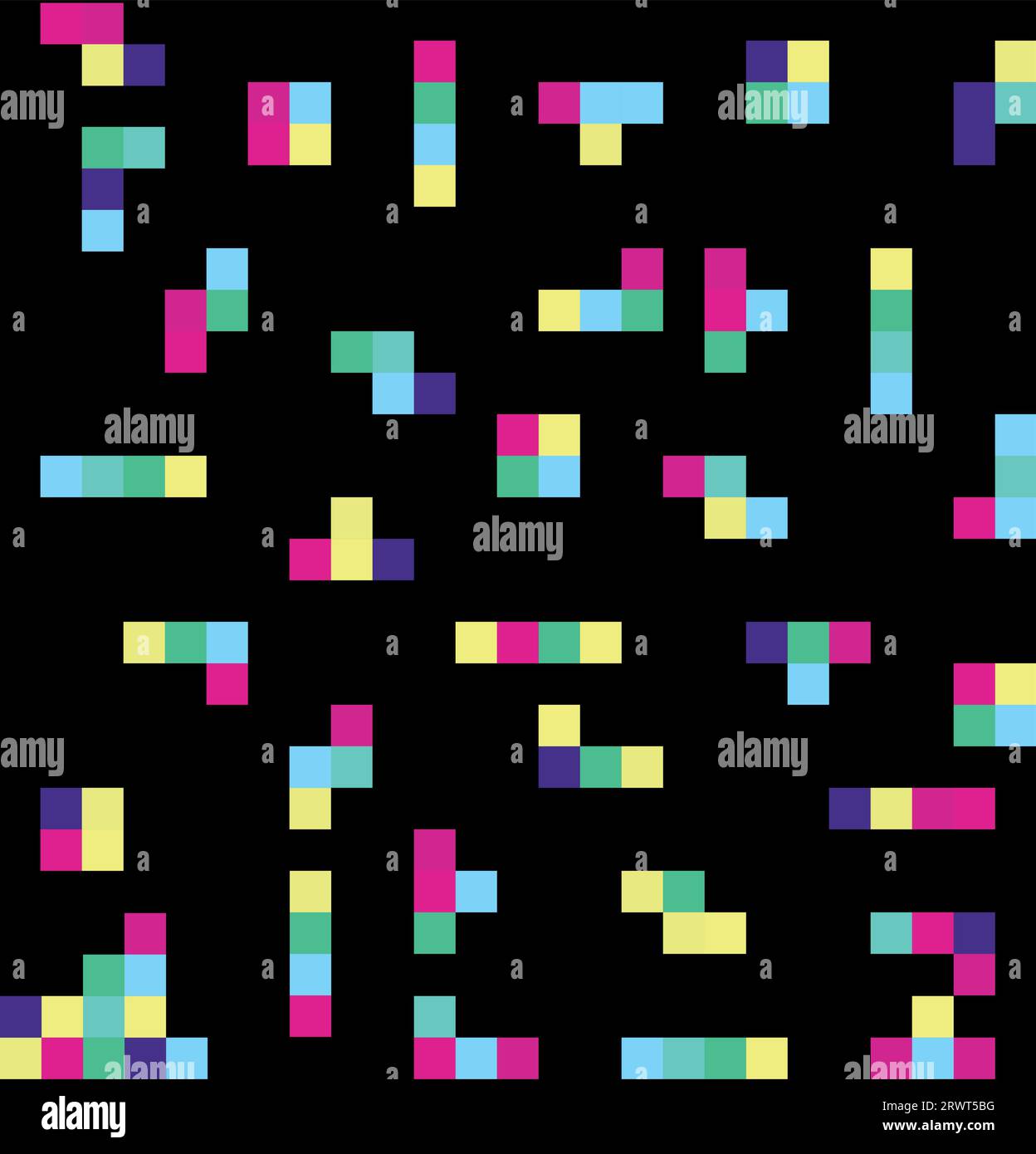 Vector tetris game pieces Banque d'images vectorielles - Alamy