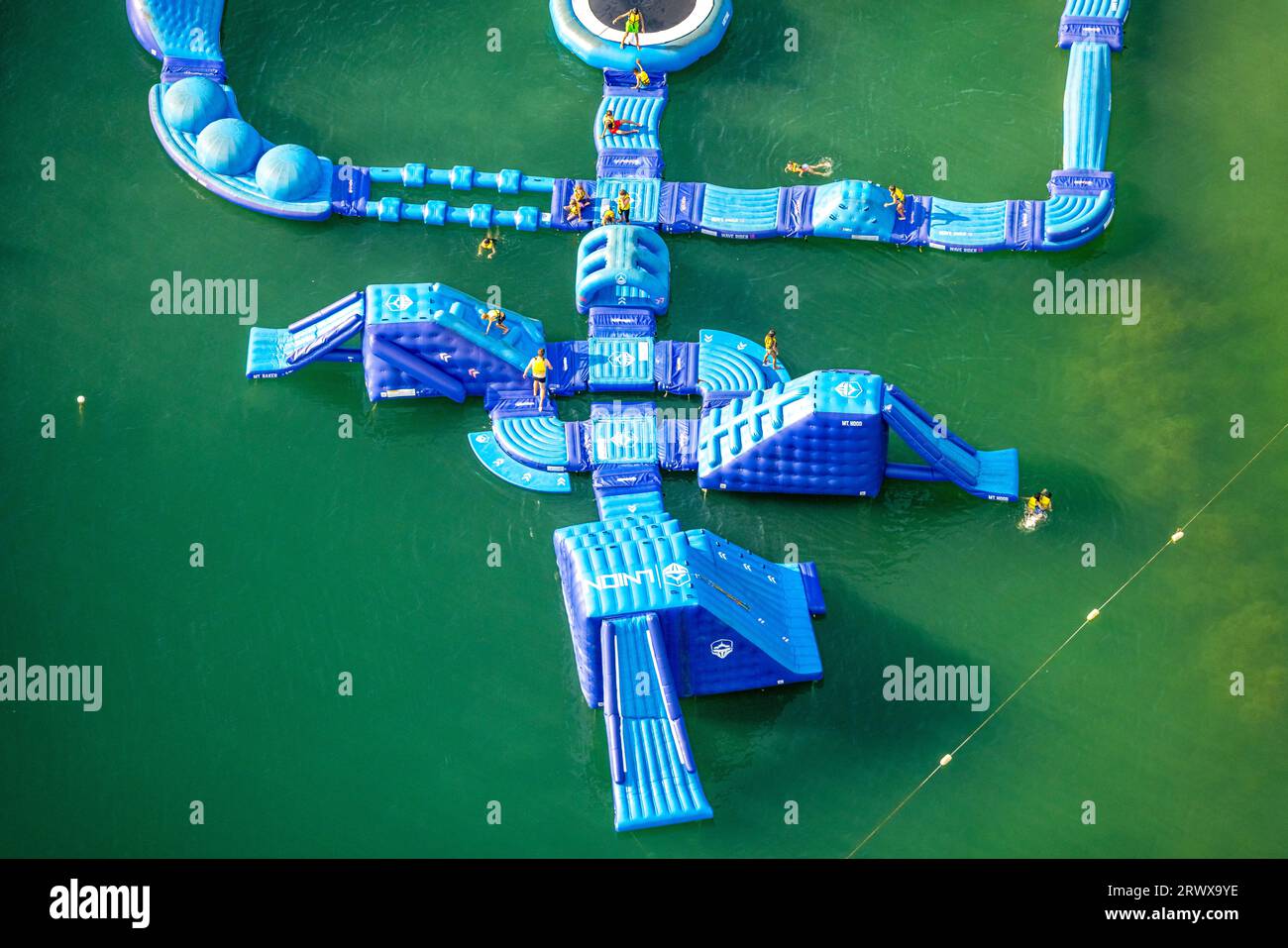 Tuttenbrocksee avec parc aquatique Banque de photographies et d’images ...