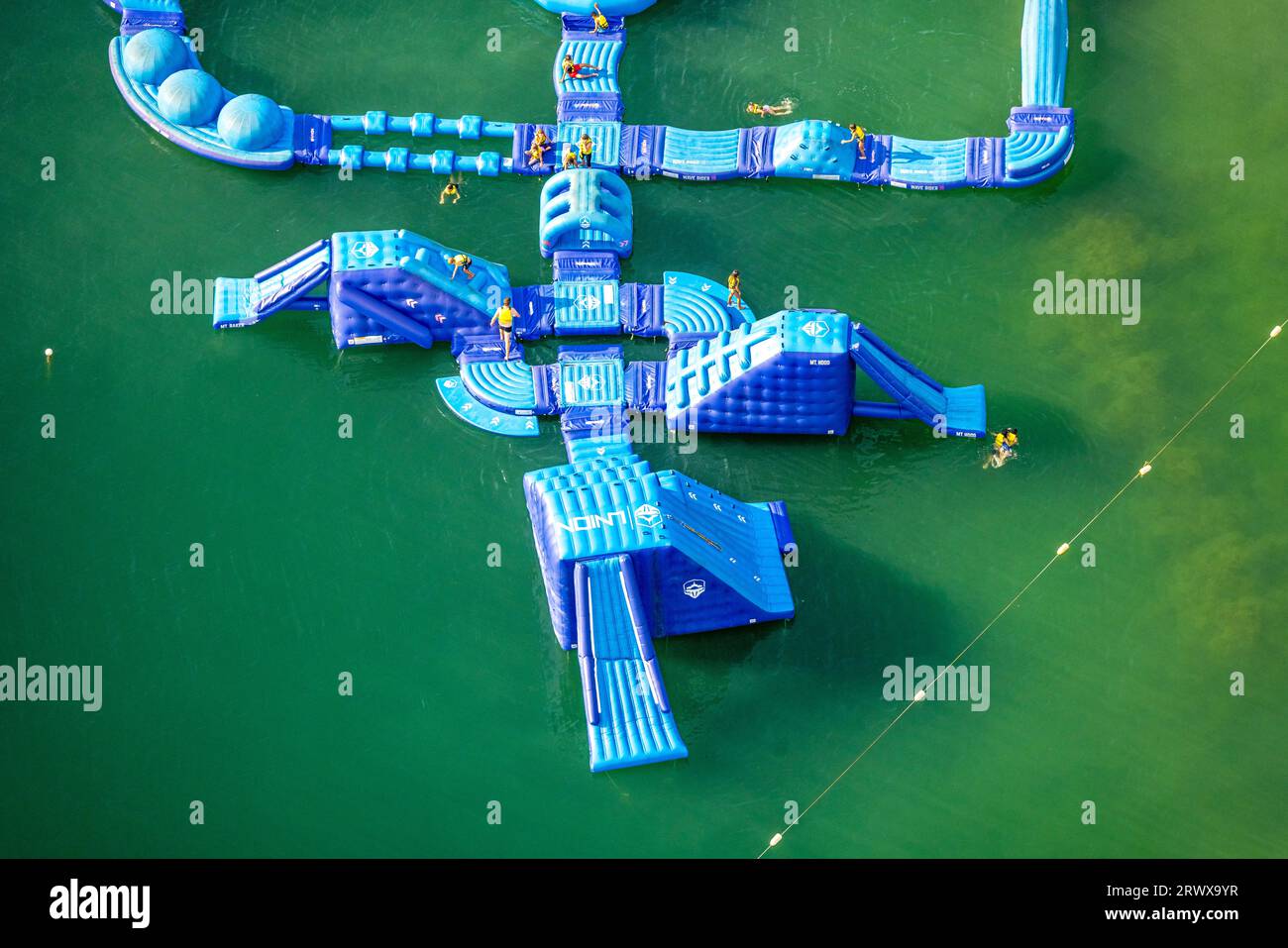 Tuttenbrocksee avec parc aquatique Banque de photographies et d’images ...