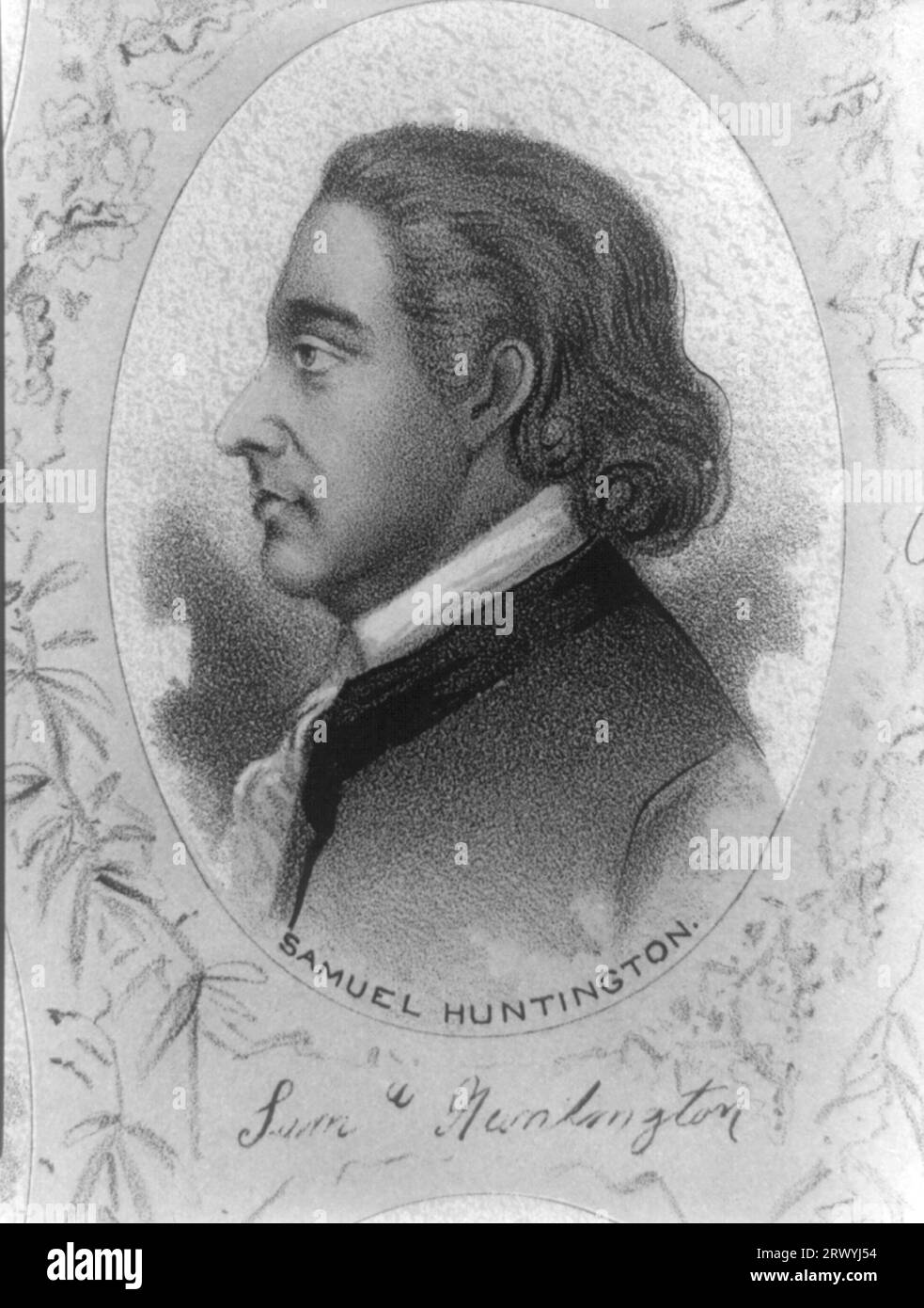 Portrait de samuel huntington Banque d'images noir et blanc - Alamy