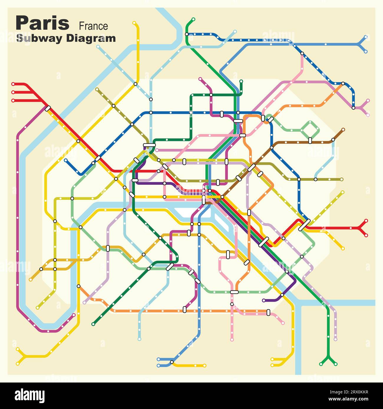 Paris metro france Banque d'images vectorielles - Alamy