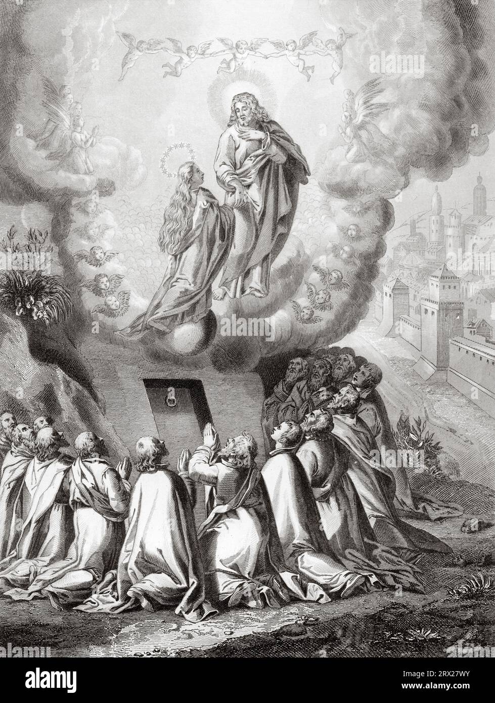 L'Assomption de la Vierge Marie. Illustration de la vie de notre ...