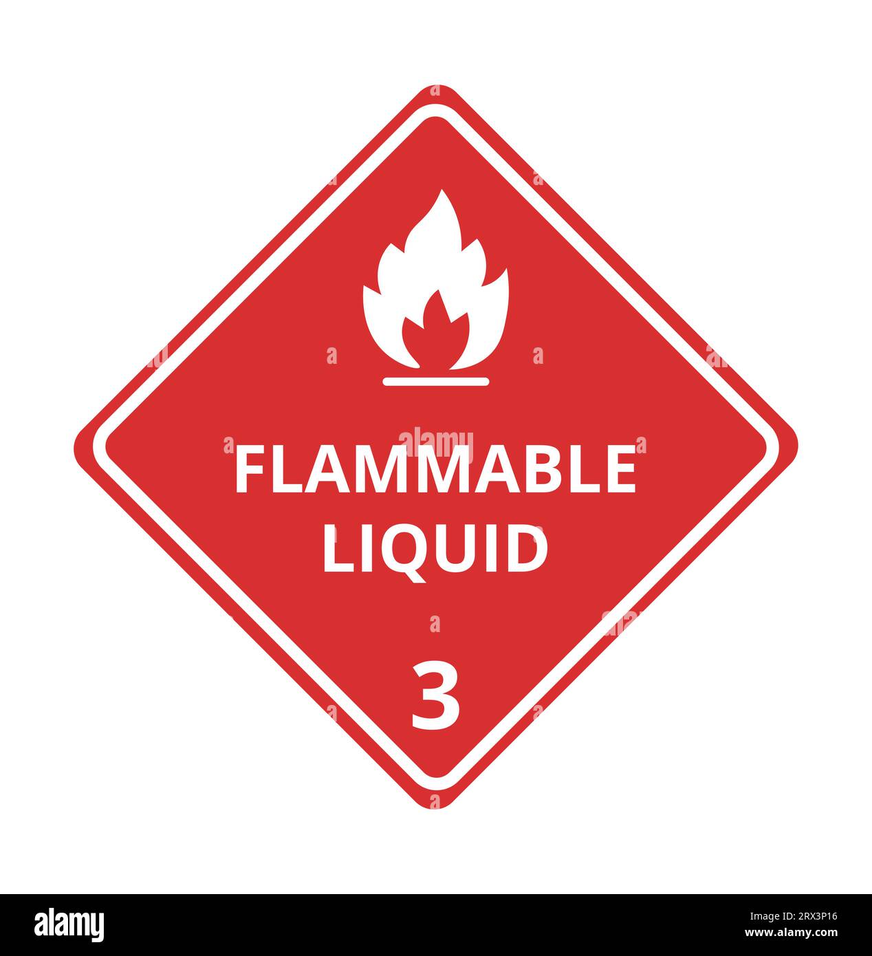 Flammable liquid warning sign Banque d'images vectorielles - Alamy