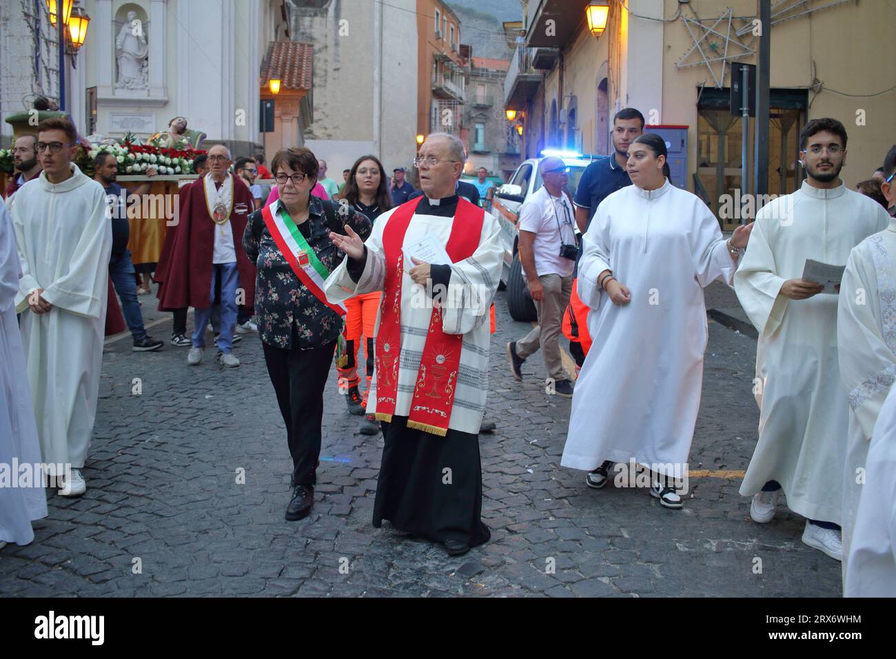 Pagani, Salerne, Italie - 22 septembre 2023 : dans les rues du centre ...