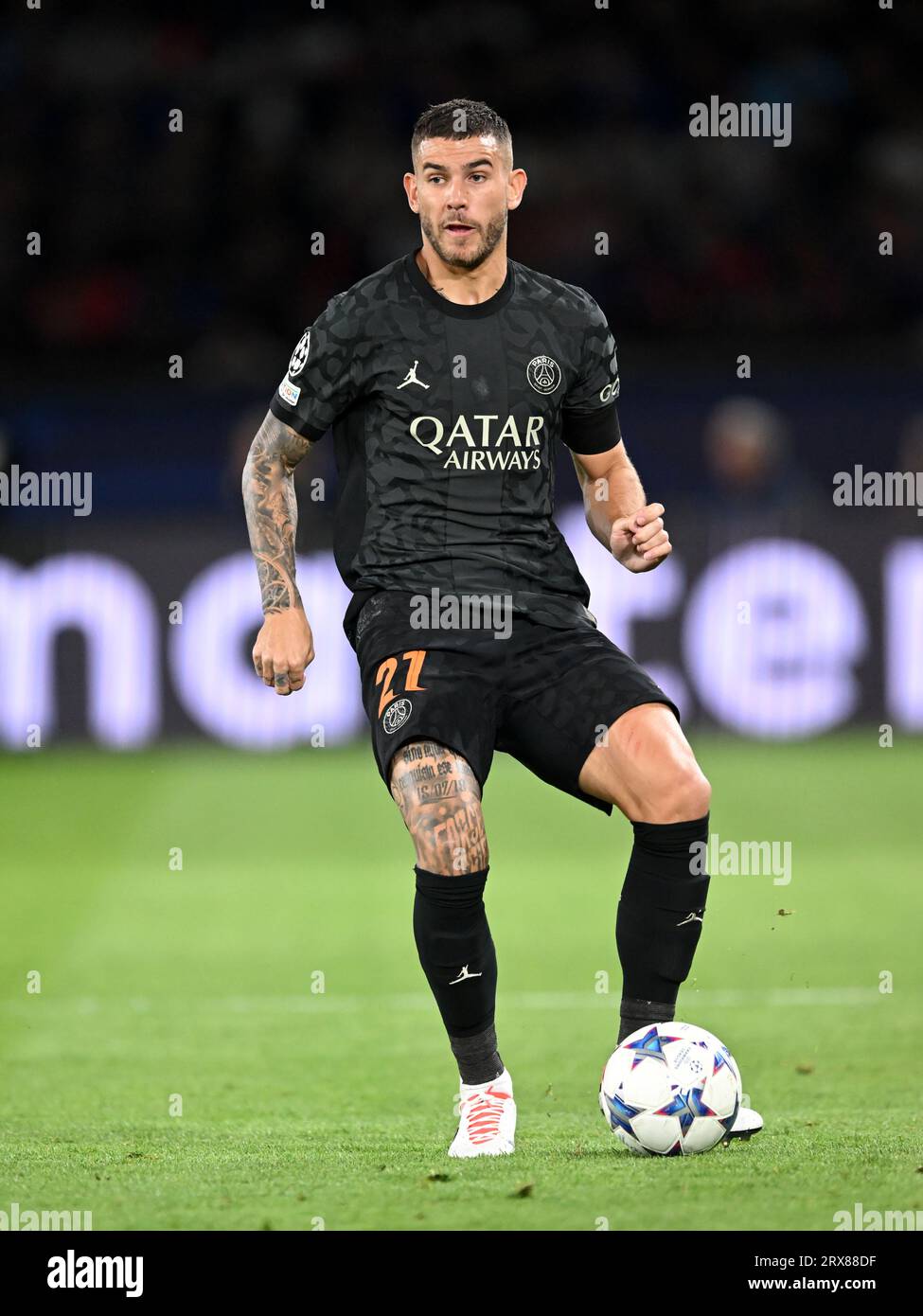 PARIS - Lucas Hernandez du Paris Saint-Germain lors du match de l'UEFA ...