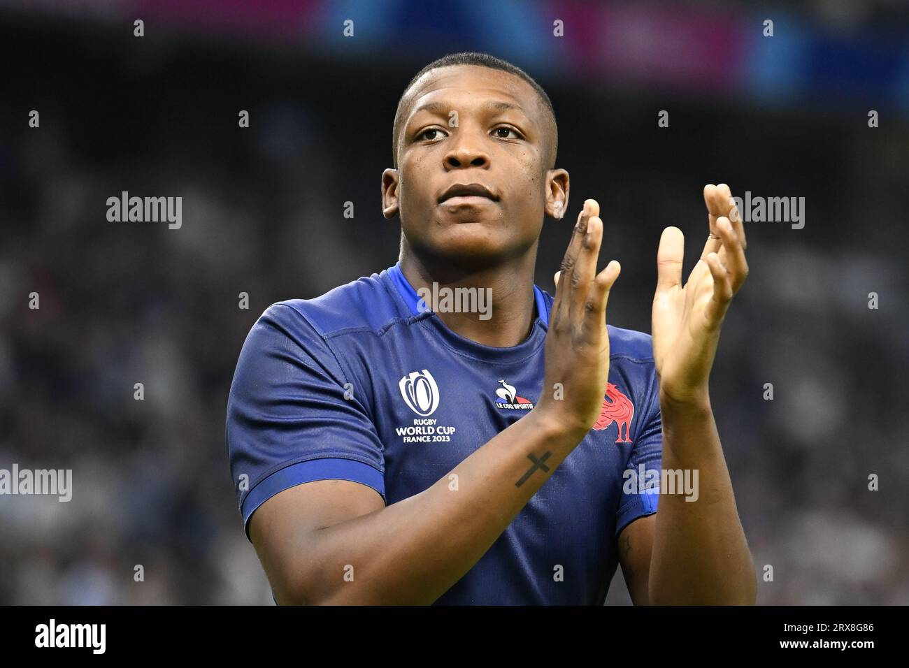 Cameron Woki lors de la coupe du monde de rugby à XV RWC 2023, match de ...